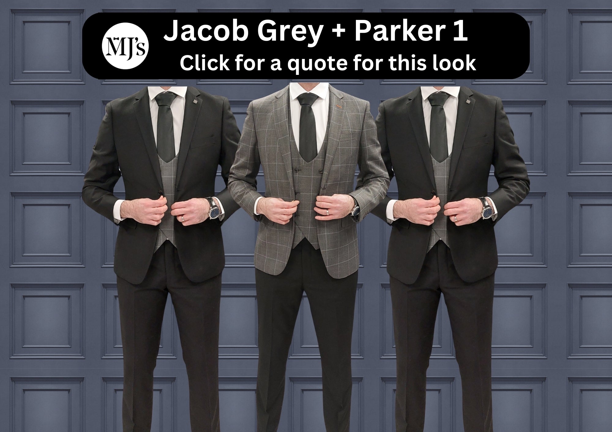 Jacob Grey + Parker Black Wedding Quotation 1 – MJ's Menswear Derry