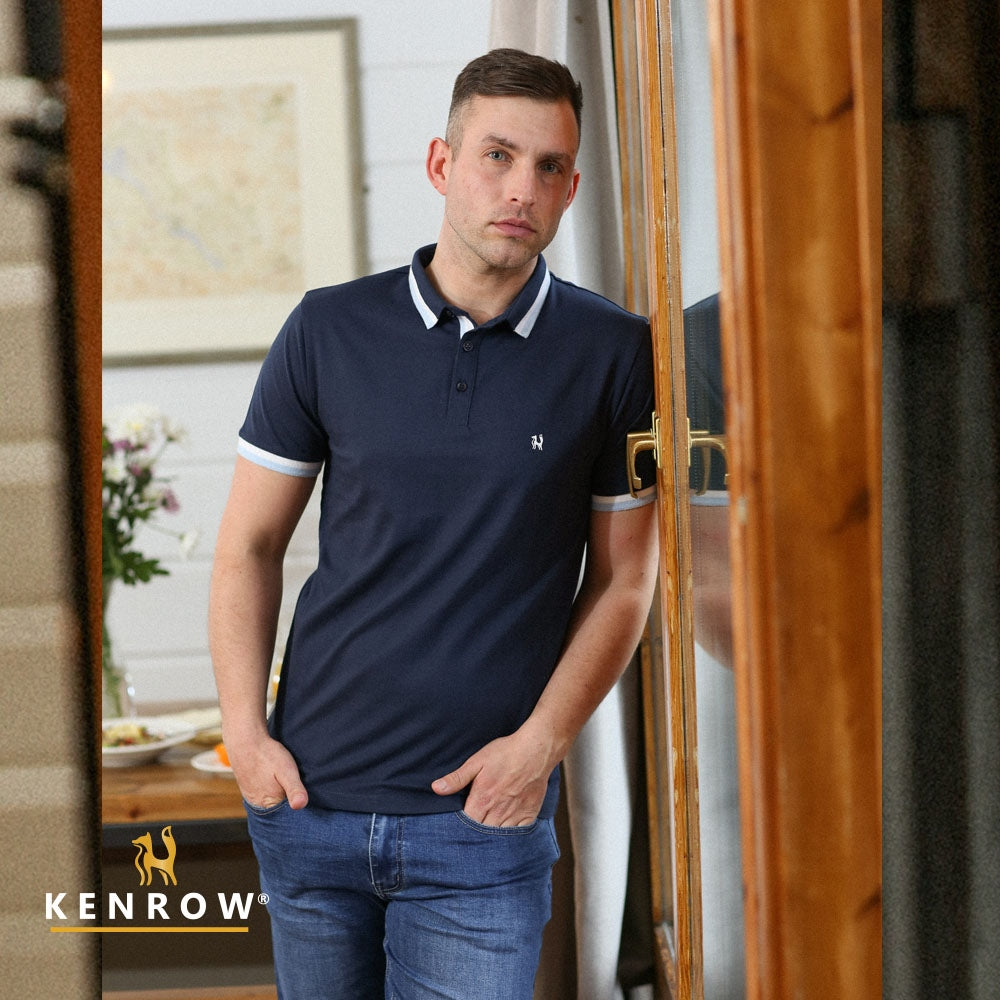 Patrick Polo navy – MJ's Menswear Derry