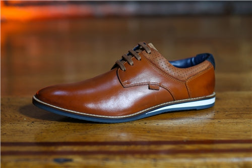 Fagan Tan Leather Shoe – MJ's Menswear